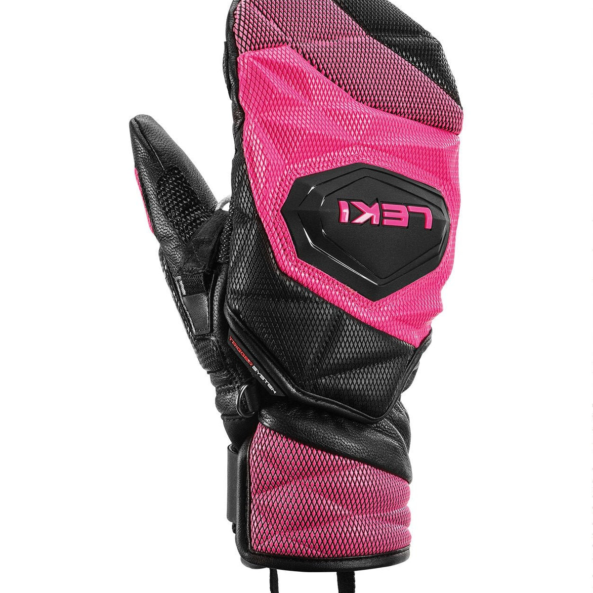 Leki WCR Venom 3D Junior Mitt - Black / Pink | Racevante – Alpingaraget